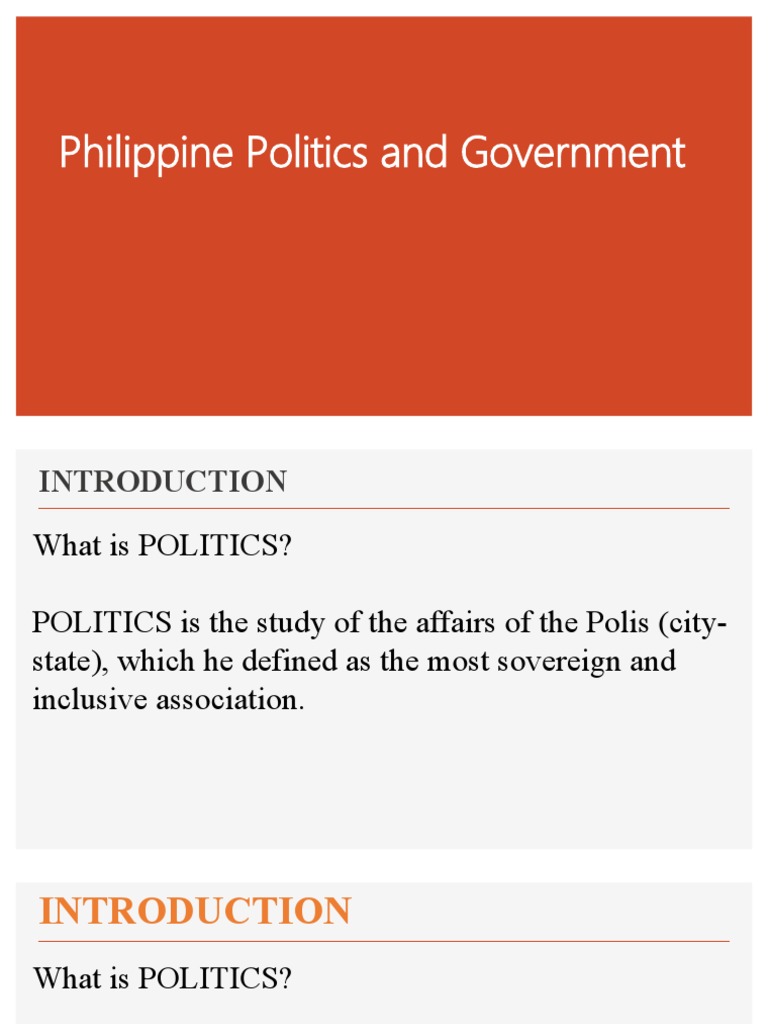 Understanding Philippine Politics | PDF