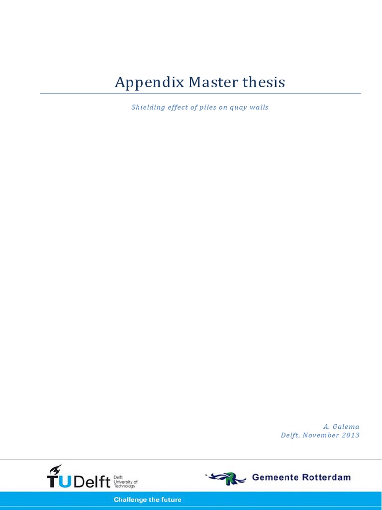 Appendix Master Thesis Arjan Galema | PDF | Deep Foundation | Classical ...
