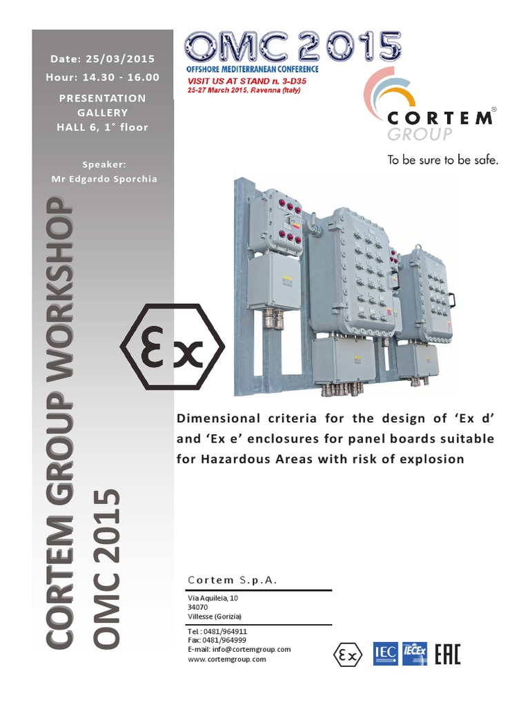 Design Criteria for Ex d and Ex e Enclosures | PDF | Switch ...