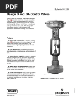Fisher D and DA Control Valves Product Bulletin | PDF | Valve | Plumbing