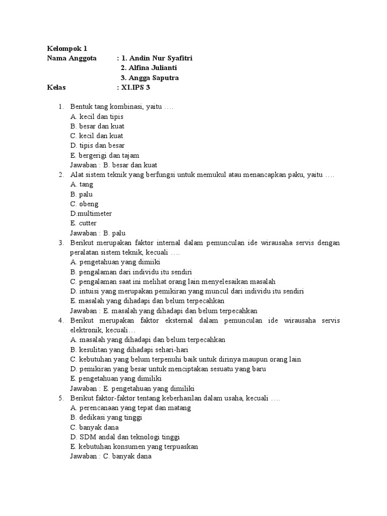 Tugas Pkwu Bab 2 | PDF