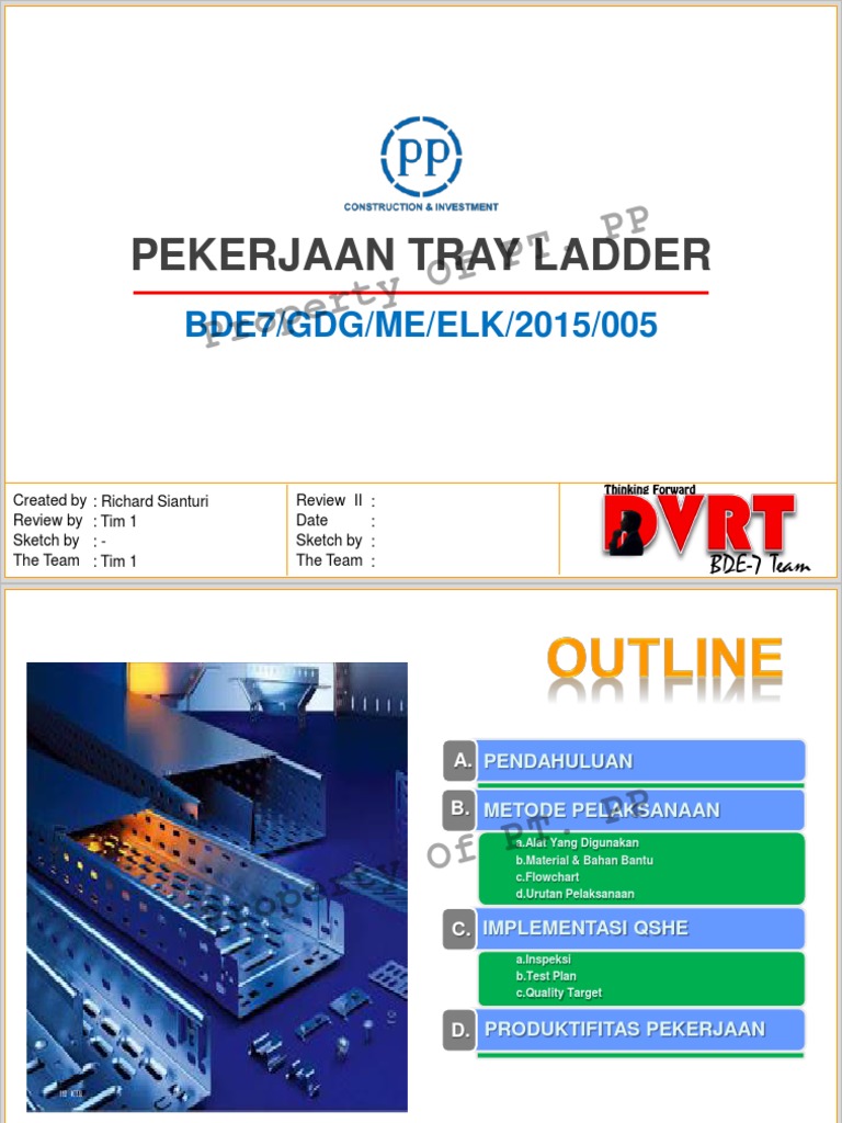 Pekerjaan Tray Dan Ladder | PDF