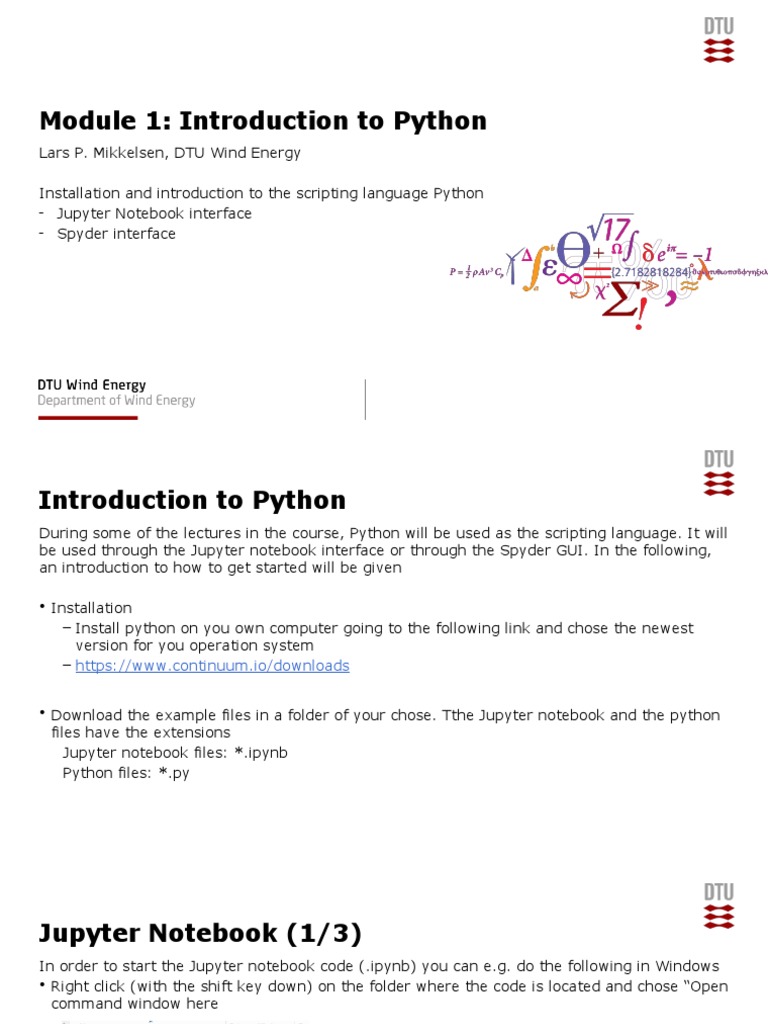 Module 1: Introduction To Python | PDF | Computer File | Computer ...