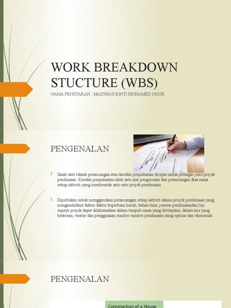 Bab 2 Work Breakdown Stucture (WBS) | PDF