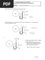 Manometer Problems Worksheet - Answers | PDF | Pressure Measurement ...