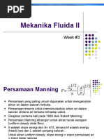 Saluran Terbuka Rumus Manning | PDF