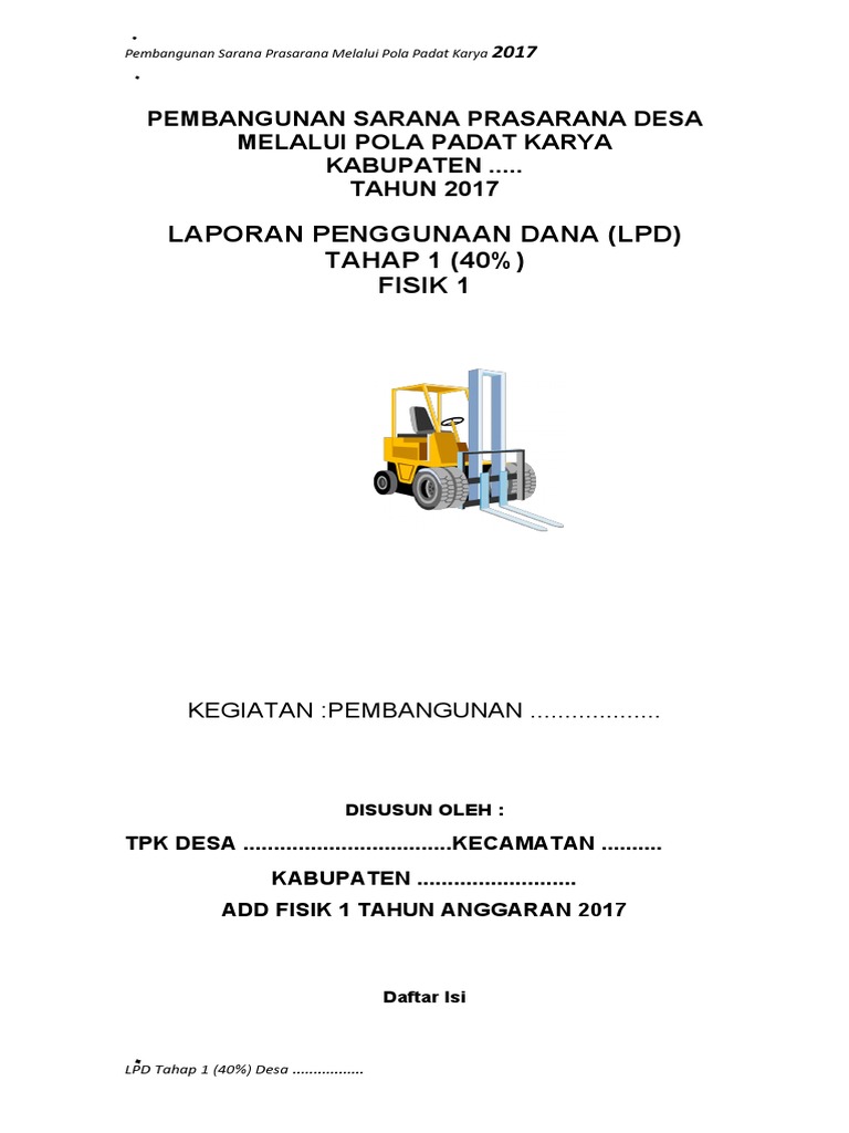 Contoh LPD TAHAP I 2017 | PDF