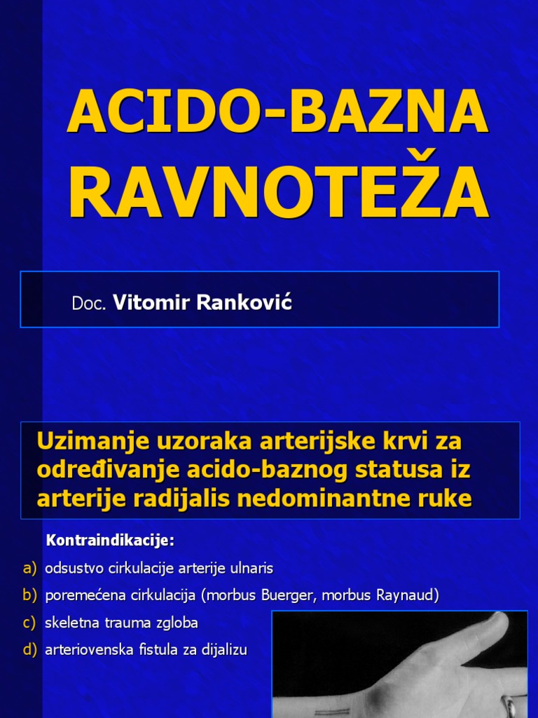 Rankovic-Acidobazna Ravnoteza - April 2007 | PDF