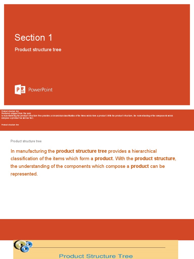Product Structure Tree | PDF