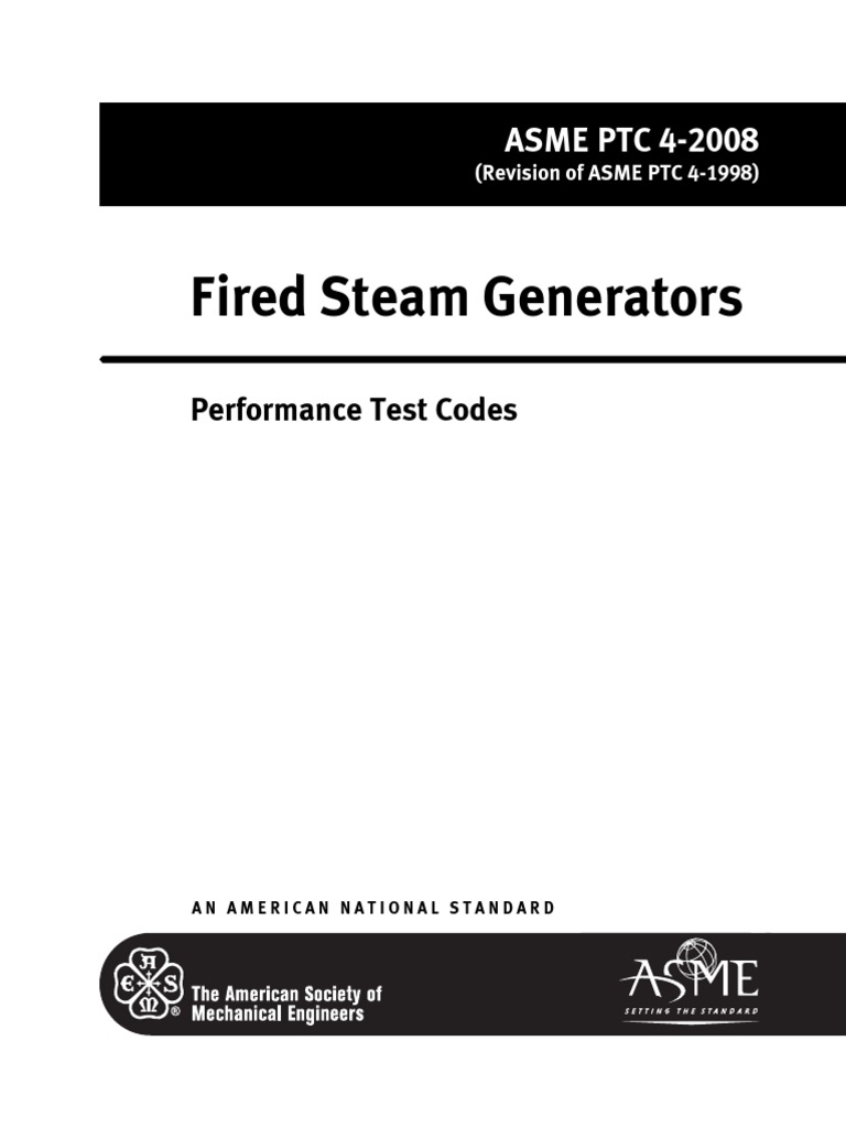 Asme PTC 4 - 2008 | PDF | Boiler | Temperature