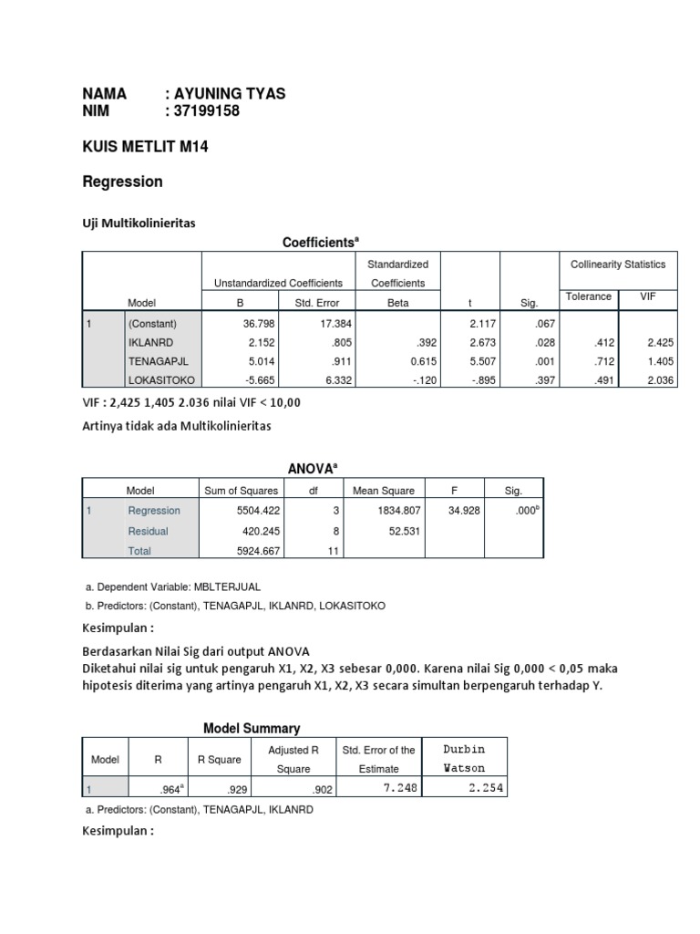 Ayuning Tyas 37199158 Kuis Metlit | PDF