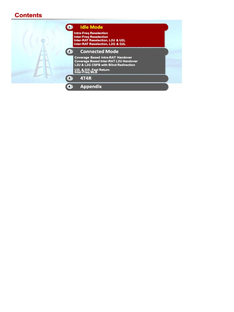 LTE Strategy Basic Parameters | PDF