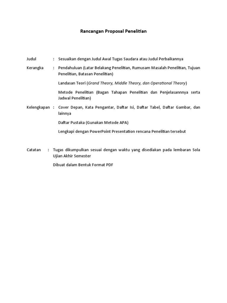 Rancangan Proposal Penelitian | PDF | Seni