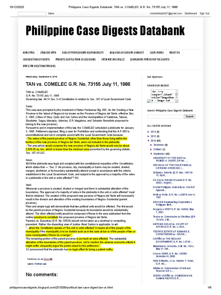 Philippine Case Digests Databank Philippine Case Digests Databank | PDF ...