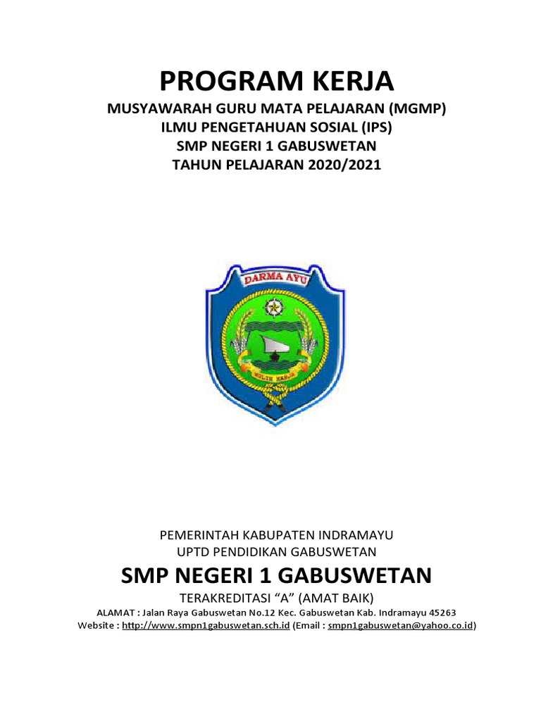 Program Kerja MGMP IPS Sekolah | PDF