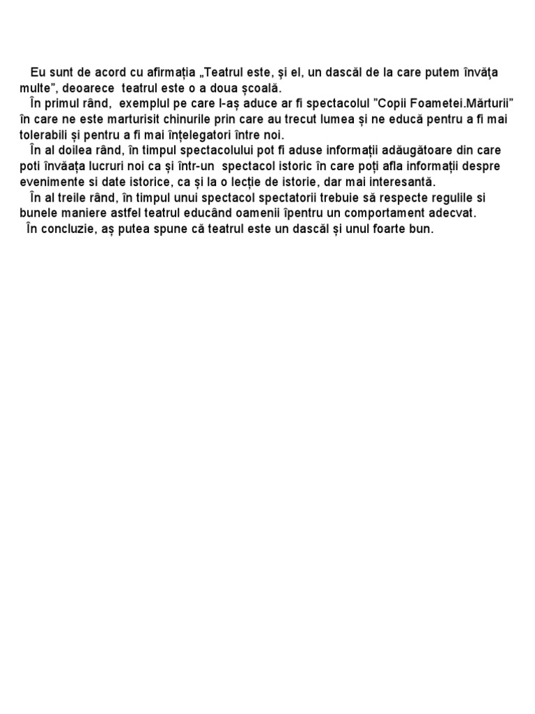 Text Argumentativ | PDF