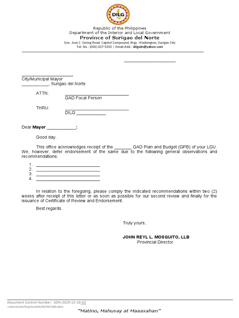aaTEMPLATE Letter-of-Deficiency | PDF