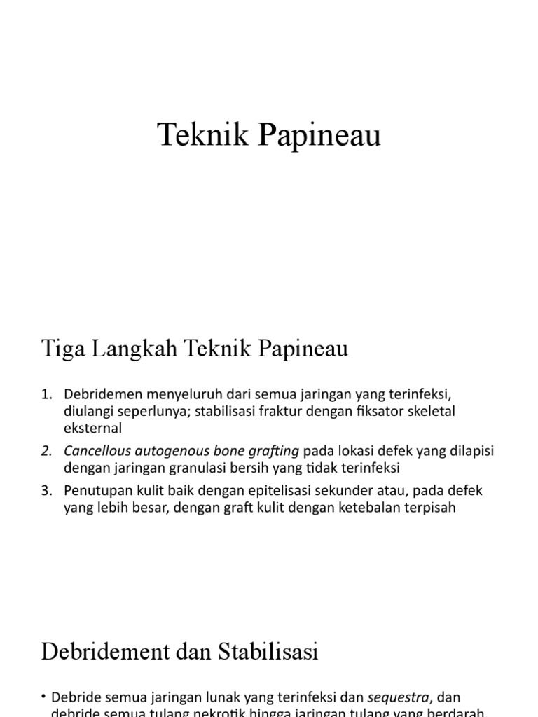 Papineau Technique IND | PDF