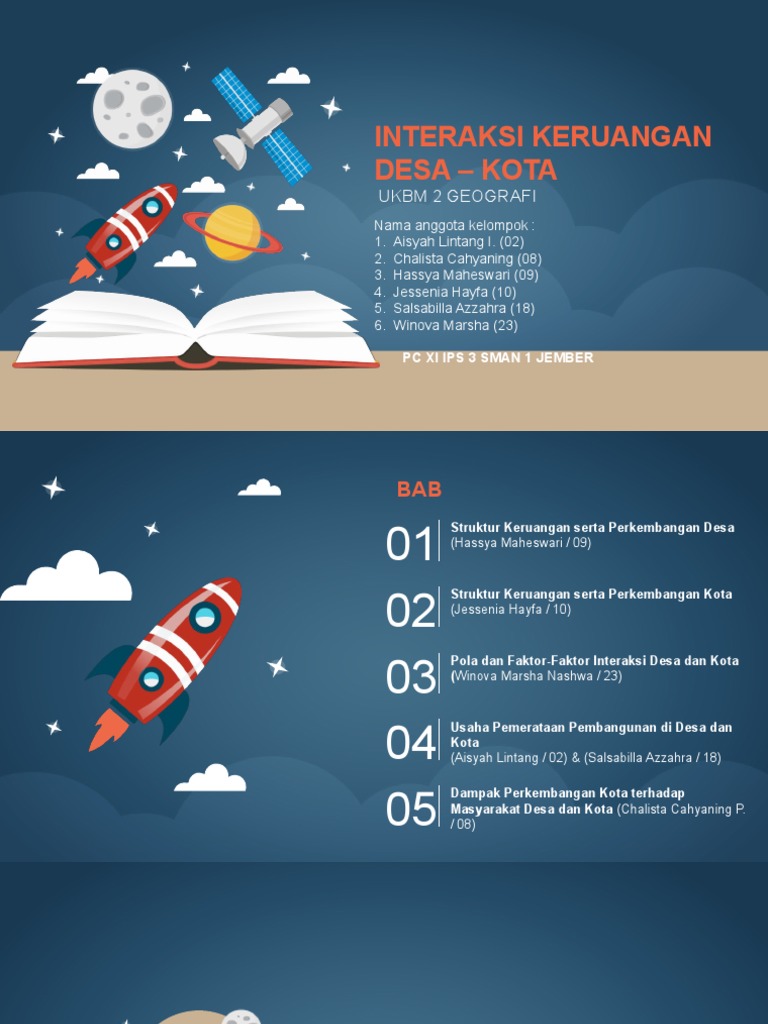 Bab 1, 2, 3, 4, 5 - PPT - Geografi | PDF