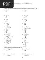 Polynomial Operations Worksheet | PDF | Algebra | Abstract Algebra