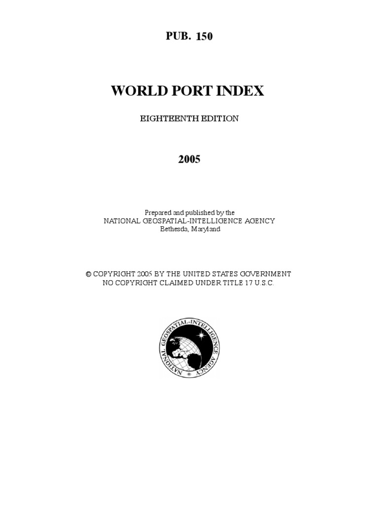 World Port Index | PDF | Maritime Pilot | Water Transport