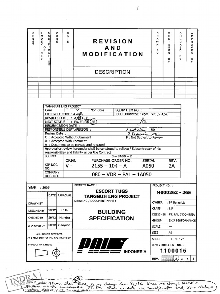Tugboat Specification | PDF | Electric Generator | Power Supply