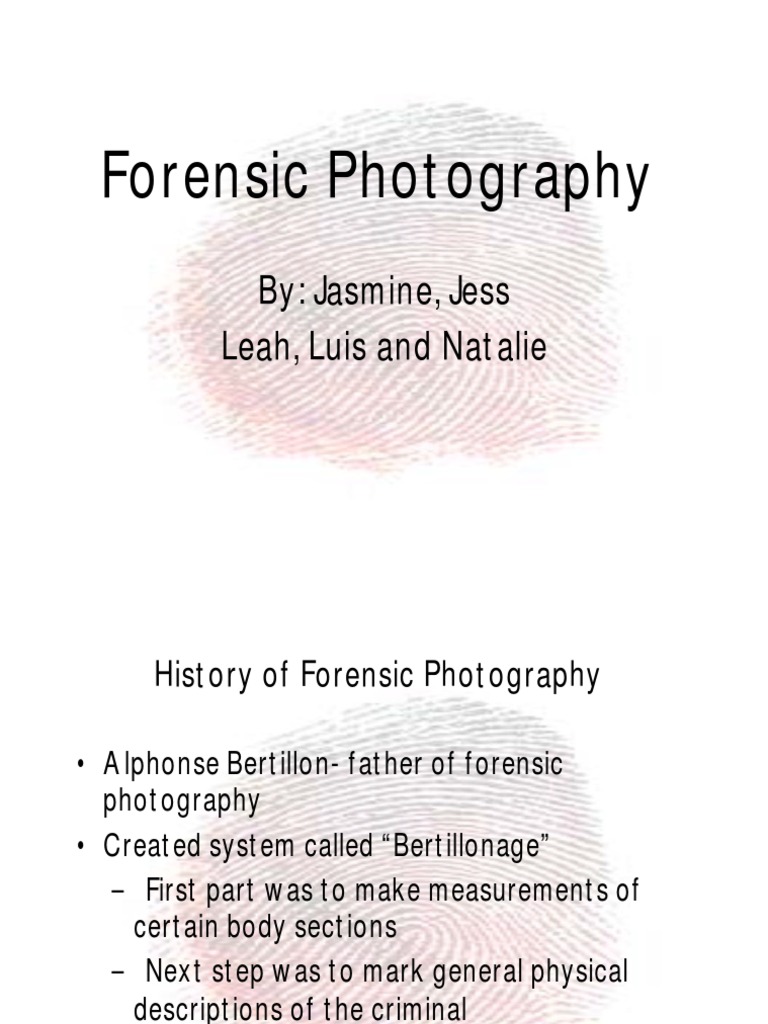History of Forensic Photography | PDF | Forensic Science | Crime Scene