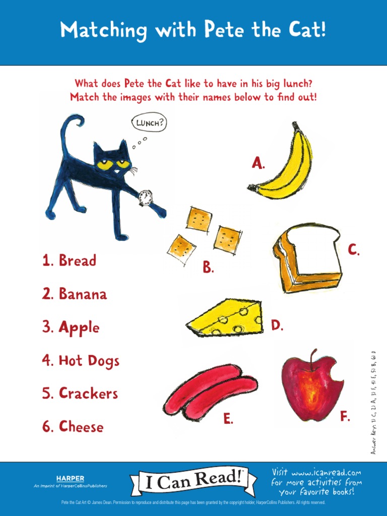 2316 Pete The Cat Activity Sheets | PDF