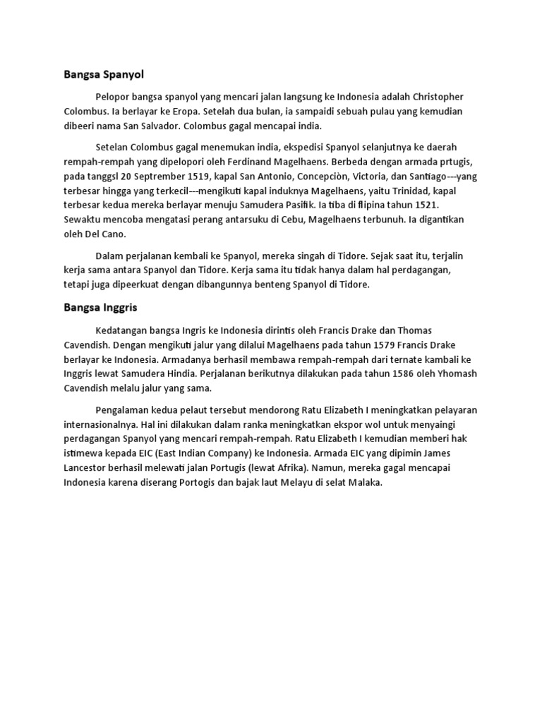 Bangsa Spanyol | PDF