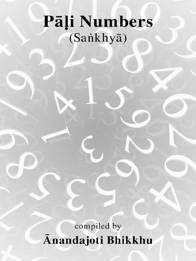 Pali Numbers | PDF | Numbers | Teaching Mathematics