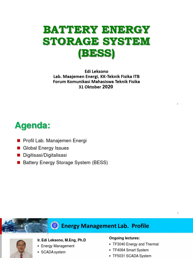 Battery Energy Storage Systems: An Overview of Applications ...