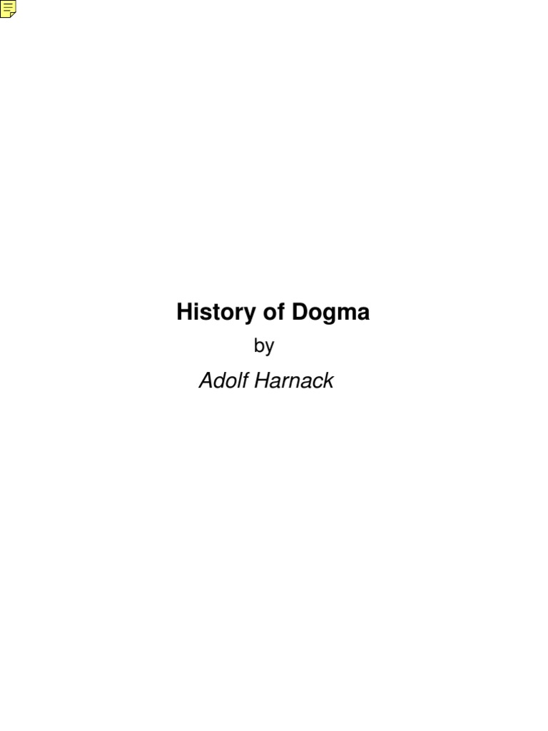 Adolf Harnack History of Dogma | PDF
