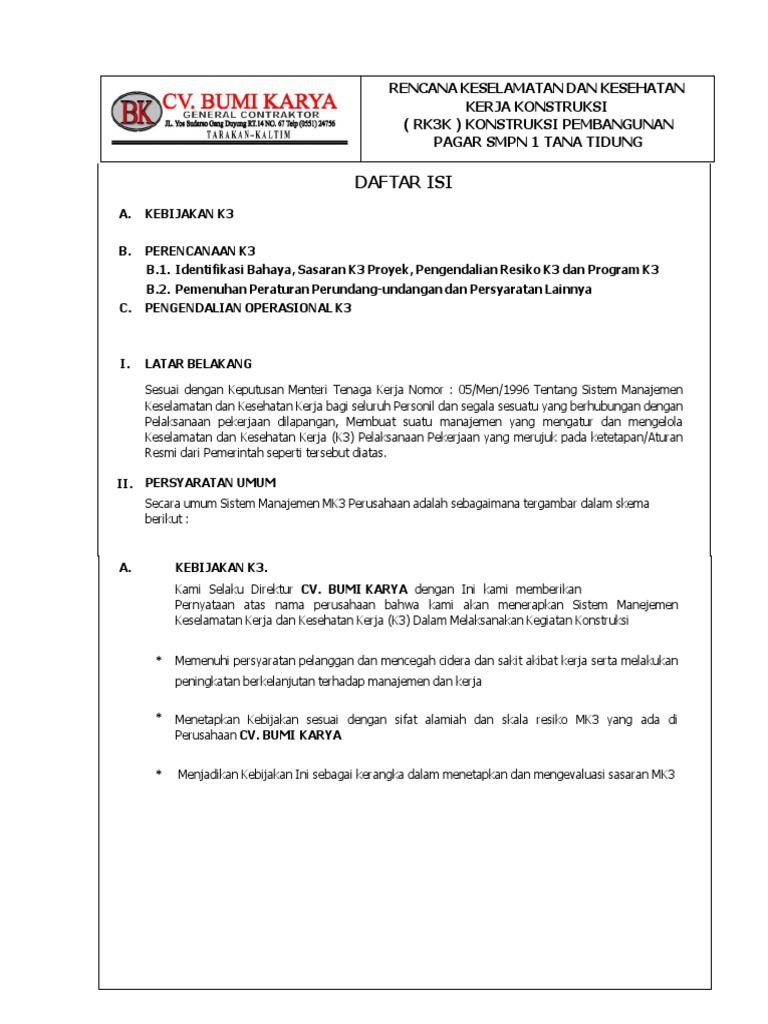 RKK Pagar KTT Ok | PDF