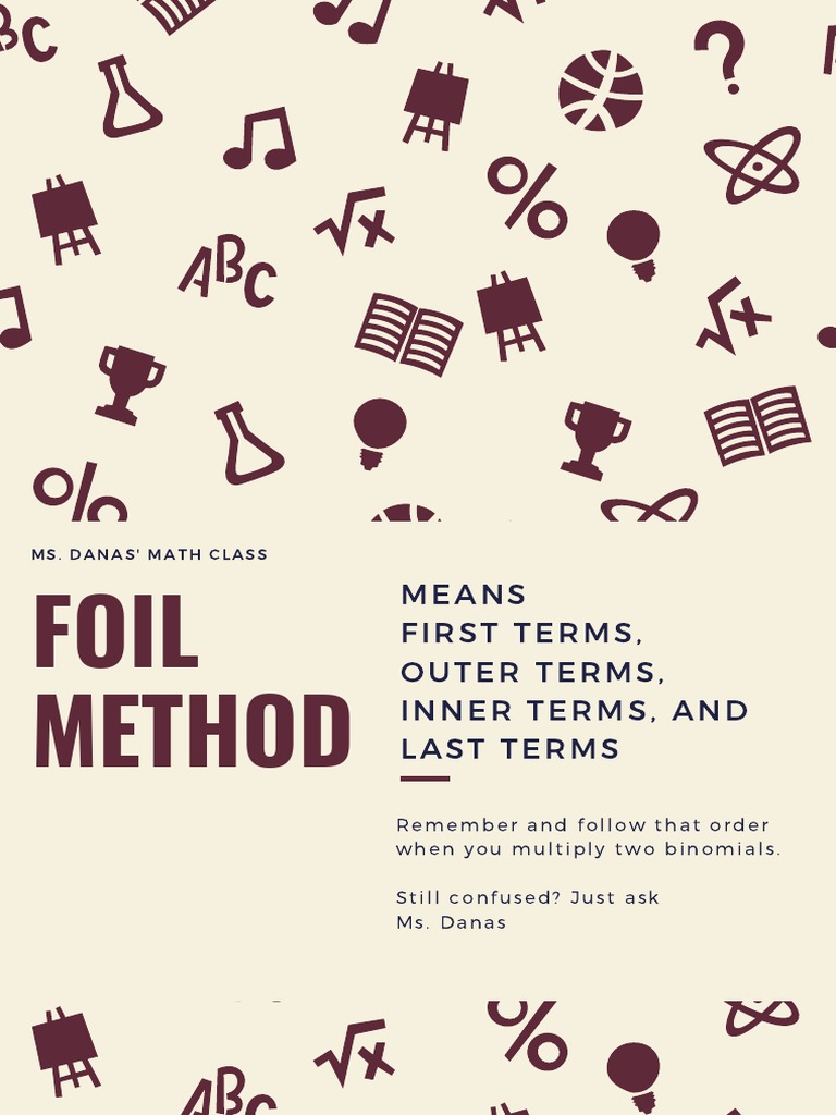 FOIL Method Worksheet | PDF