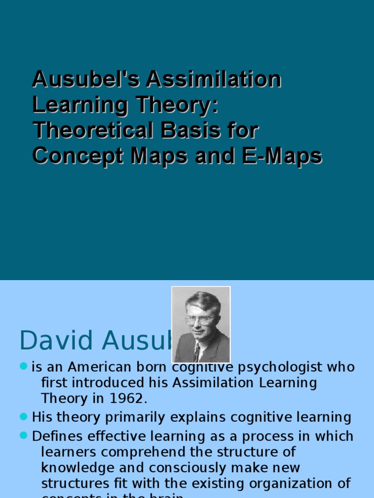 Ausubel's Assimilation Learning Theory | PDF