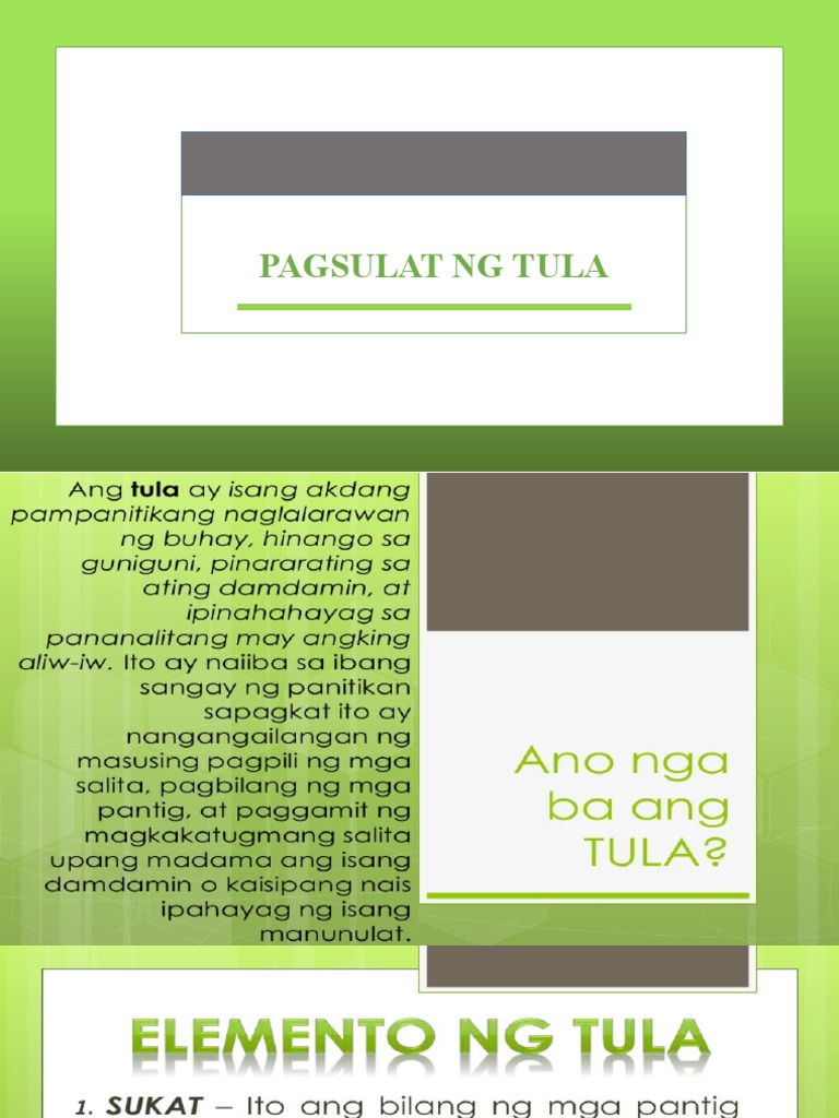 Pagsulat NG Tula | PDF
