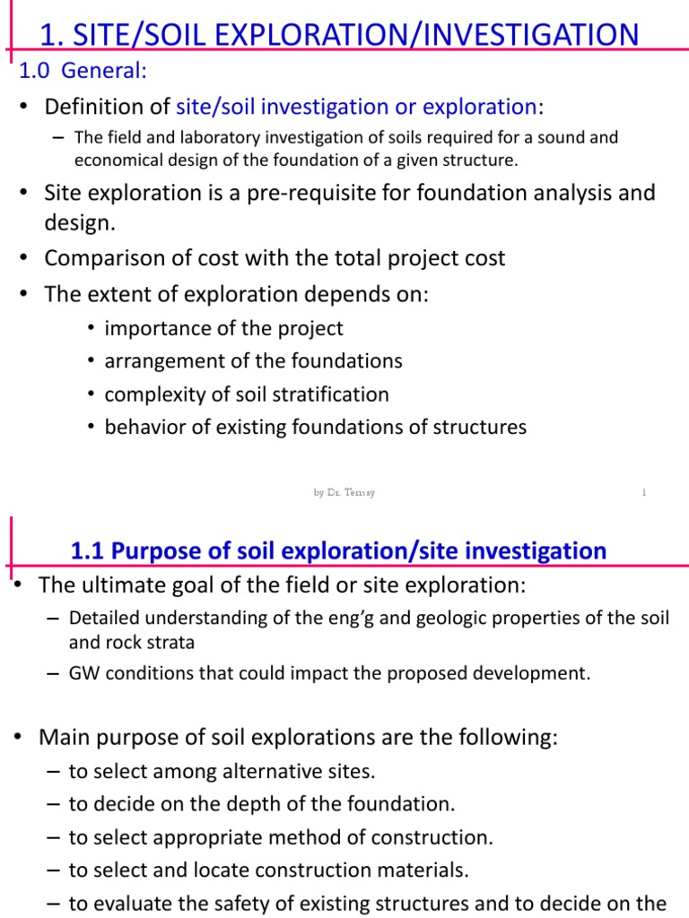 Field Exploration - II | PDF | Deep Foundation | Nature