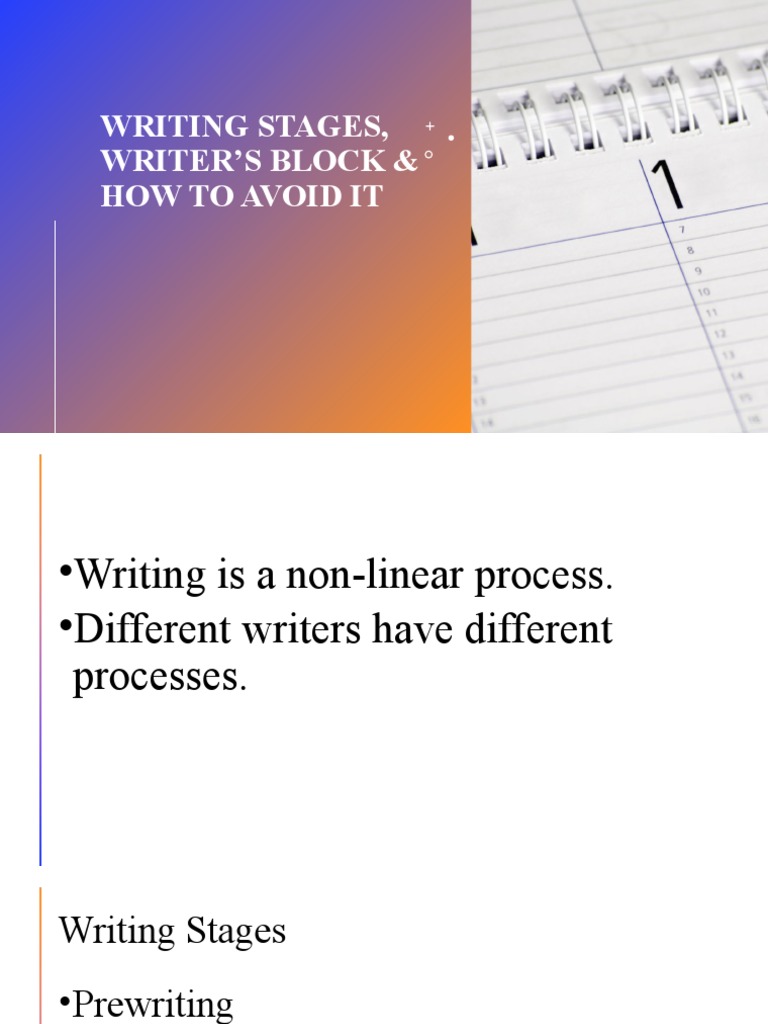Writing Stages-Writers Block | PDF