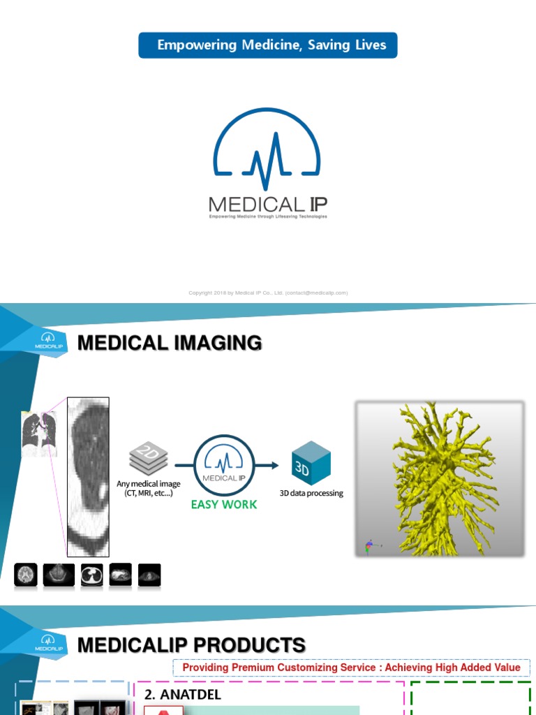 MEDICALIP Product Description | PDF | 3 D Printing | Medical Imaging