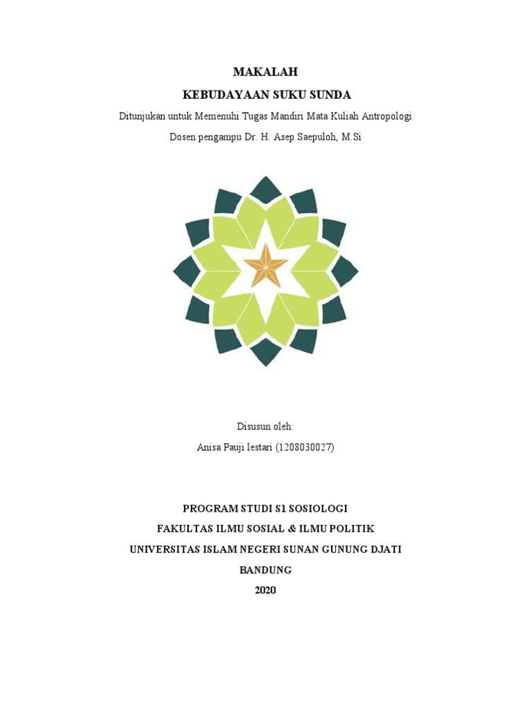 Kebudayaan Suku Sunda Anisa Pauji | PDF
