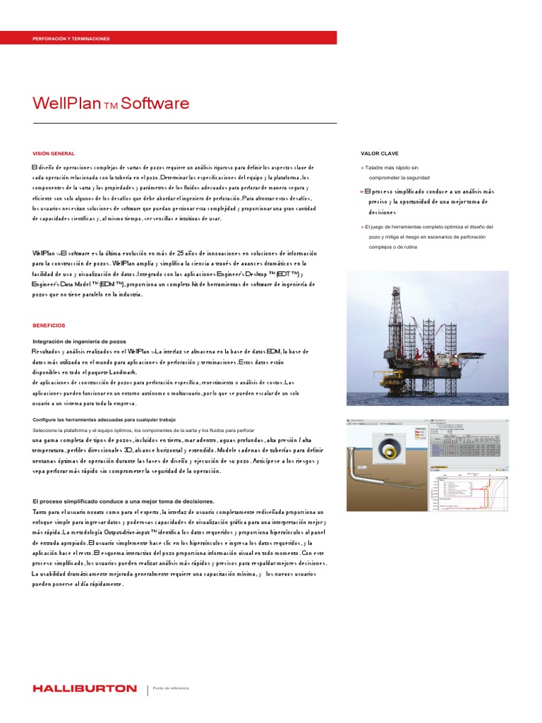 WellPlan Software DATASHEET A4.en - Es | PDF | Usuario (informática ...