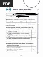 IOSH Risk Assessment Example 1 | PDF | Risk | Workplace