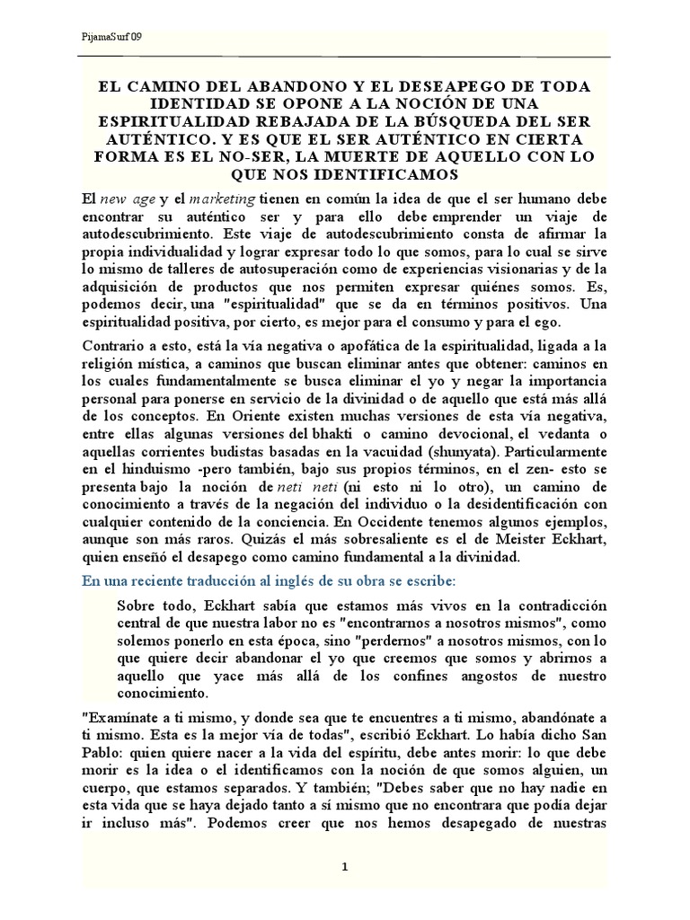 Pijama Surf 09 - Por Qué, Más Que de Encontrarte A Ti Mismo, Se Trata de Abandonar Quien Crees ...