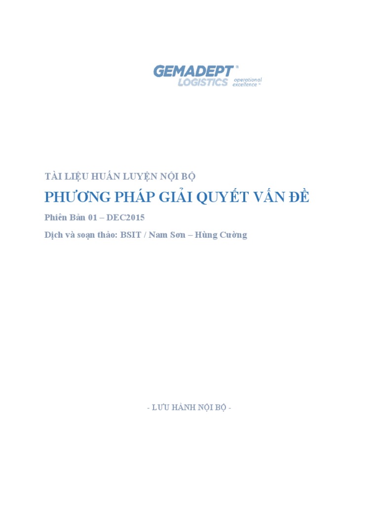 GLC - Problem Solving Manual Training | PDF