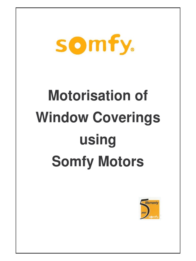Somfy ls40 | PDF | Electric Motor | Switch
