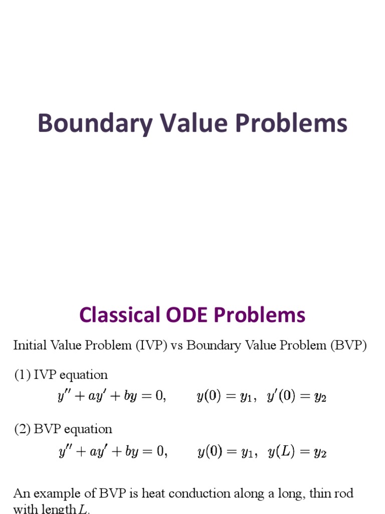 Boundary Value Problems | PDF | Ordinary Differential Equation | Equations