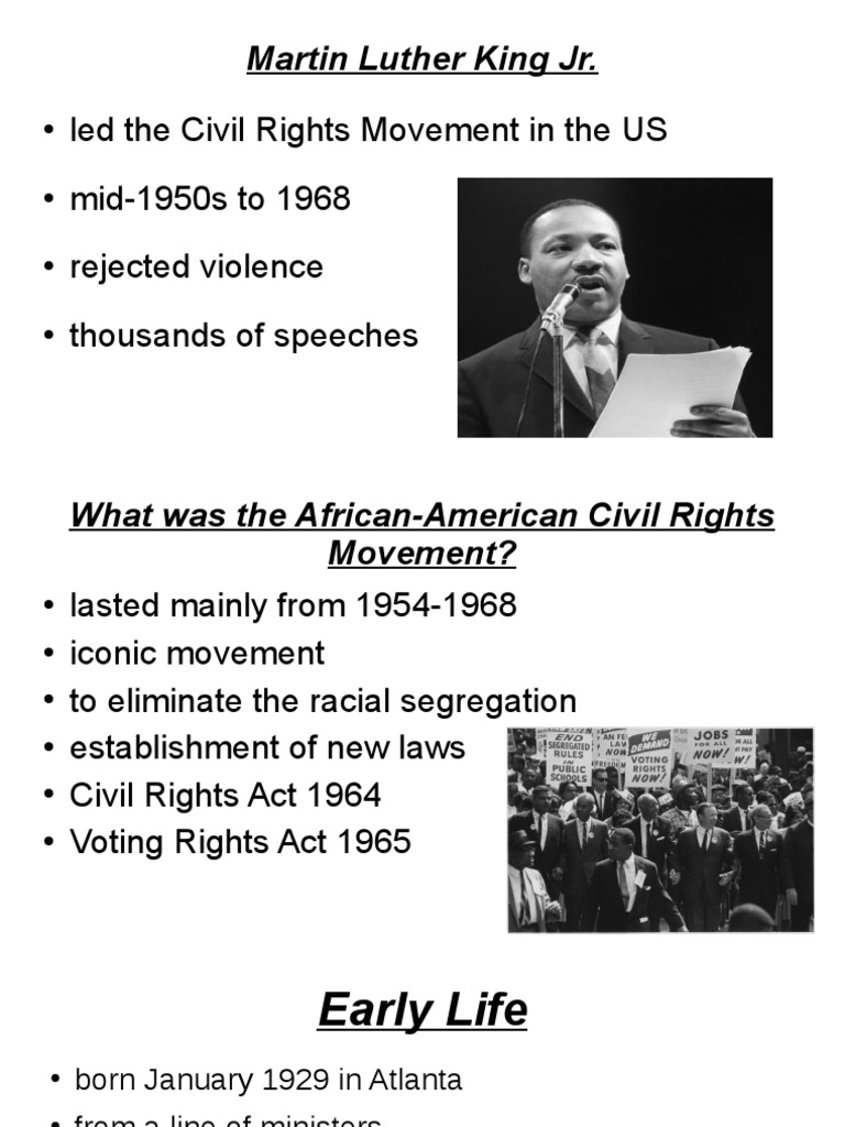 PowerPoint Martin Luther King | PDF | Social Science | History