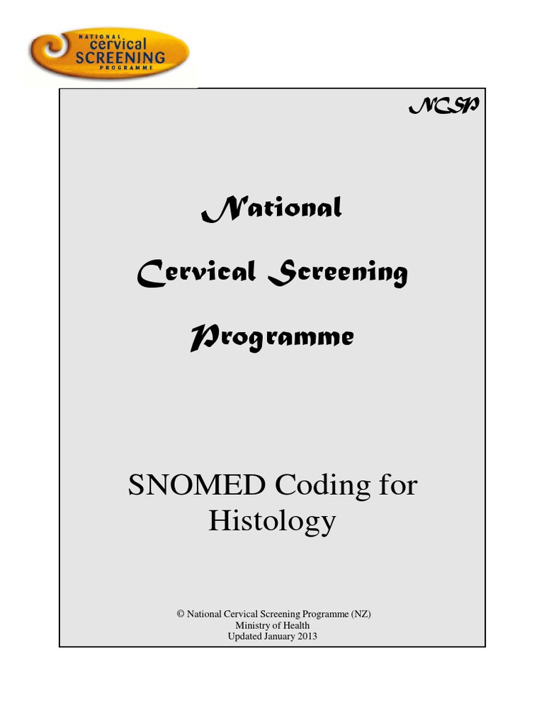 Snomed Coding For Histology Updated Jan 2013 | PDF | Adenocarcinoma | Cervical Cancer