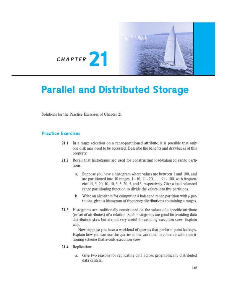 Parallel And Distributed Storage Practice Exercises Pdf Replication Computing Load