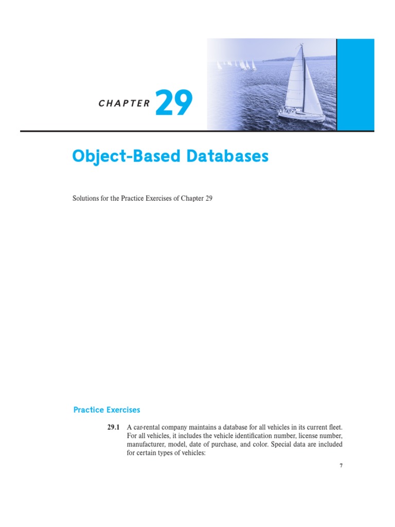 Object-Based Databases: Practice Exercises | PDF | Relational Model | Sql